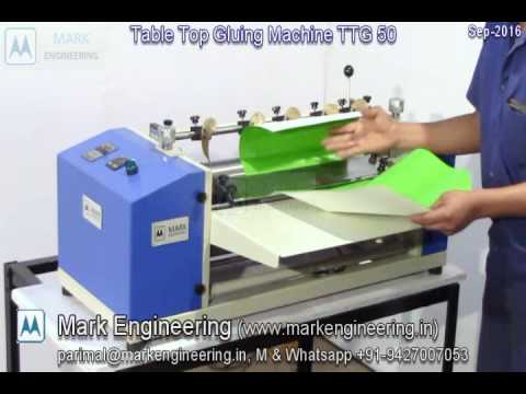 GLUING MACHINE | GLUING MACHINE HOT MELT | TABLE TOP GLUING MACHINE ...