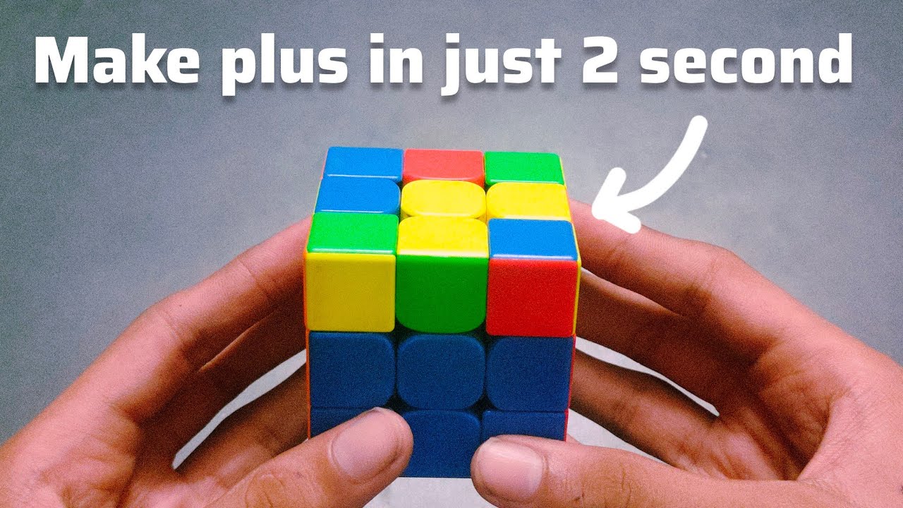 Pov - solve yellow cross Rubik's cube in just 2 second 🥈 ...
