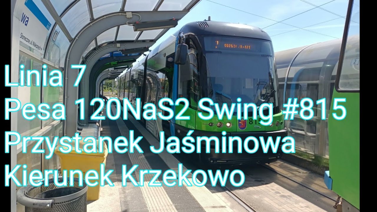 Tramwaje Szczecińskie - Linia 7 - Pesa 120NaS2 Swing #815 - YouTube