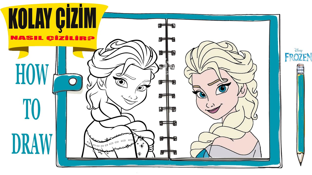 Frozen Elsa Nasıl Çizilir? / How to Draw Elsa | Disney Frozen 2 - YouTube
