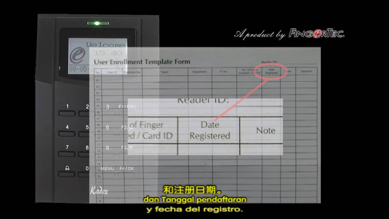 Kadex_02-RFID Card Enrollment - YouTube