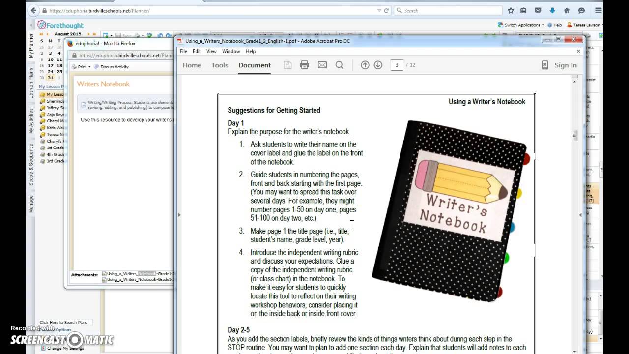 The Reading and Writing Notebook - YouTube