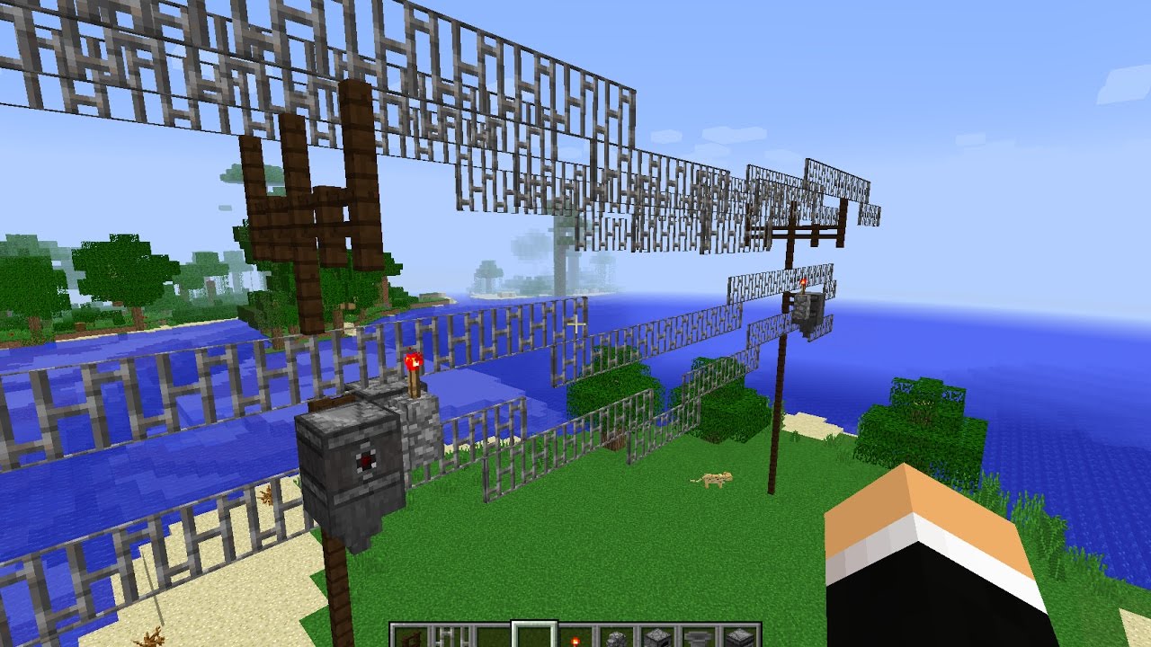 Comment faire des pylônes électriques Minecraft - YouTube