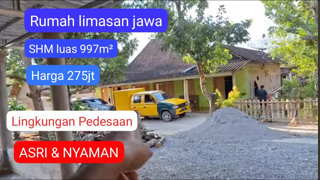 Rumah limasan jawa, SHM luas 997m² hrg 275jt nego. lokasi Desa Gentan kec Bulu kab sukoharjo ...