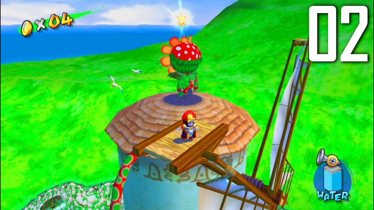 Super Mario Sunshine - Part 2 - First Boss Fight! - YouTube