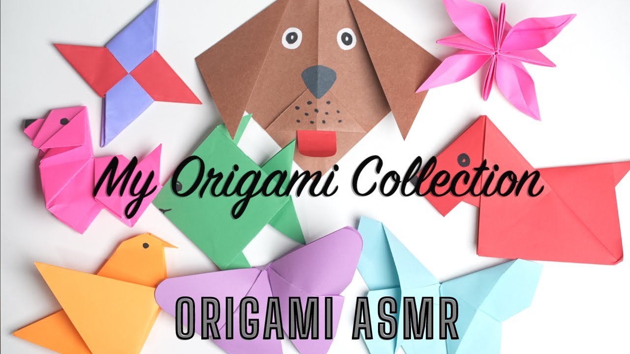 Paper asmr | My origami collection | origami Paper ASMR | Easy Origami ...