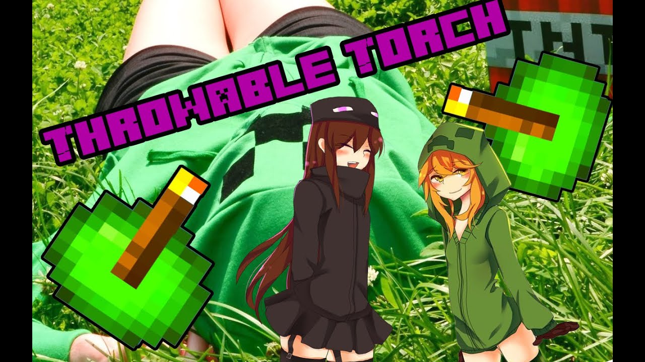 Бросаем факелы-Throwable Torch 1.8 - YouTube