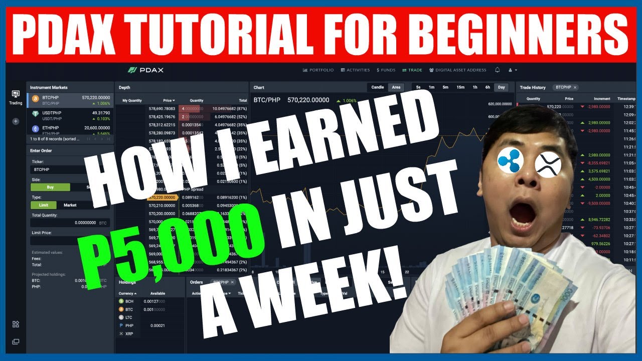TRADE IN PDAX TUTORIAL FOR BEGINNERS | HOW I EARNED ₱5,000 IN JUST A ...