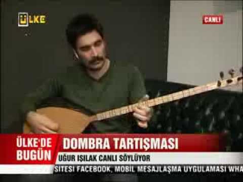 Uğur Işılak Ülke TV de canlı yayında sazla Canlı performans Dombra 21 şubat 2014