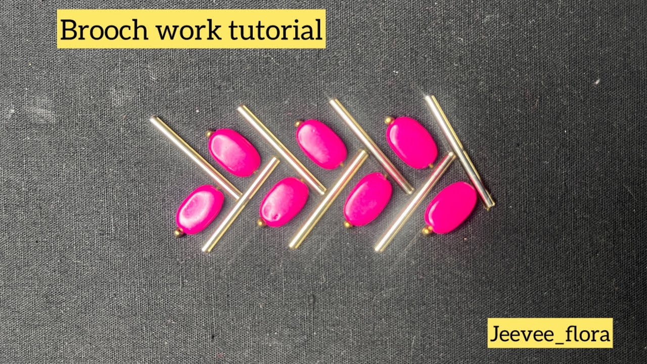 Brooches work toturials♥️ brooch work| tutorial| beginners - YouTube