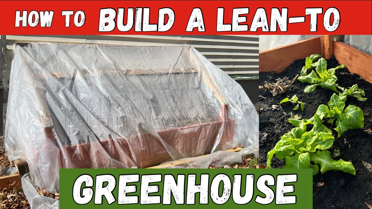 How to Build a Lean To Raised Bed Greenhouse for Winter Growing - YouTube