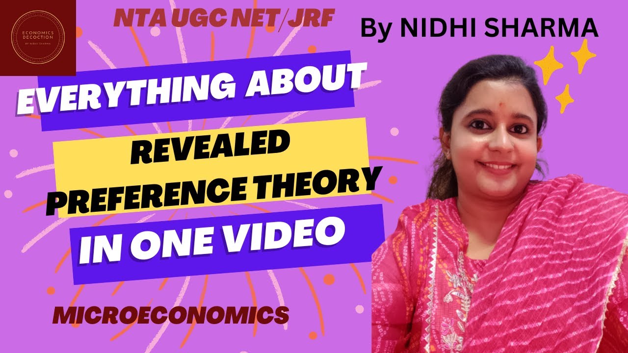 Revealed Preference Theory: The Ordinal Approach - YouTube