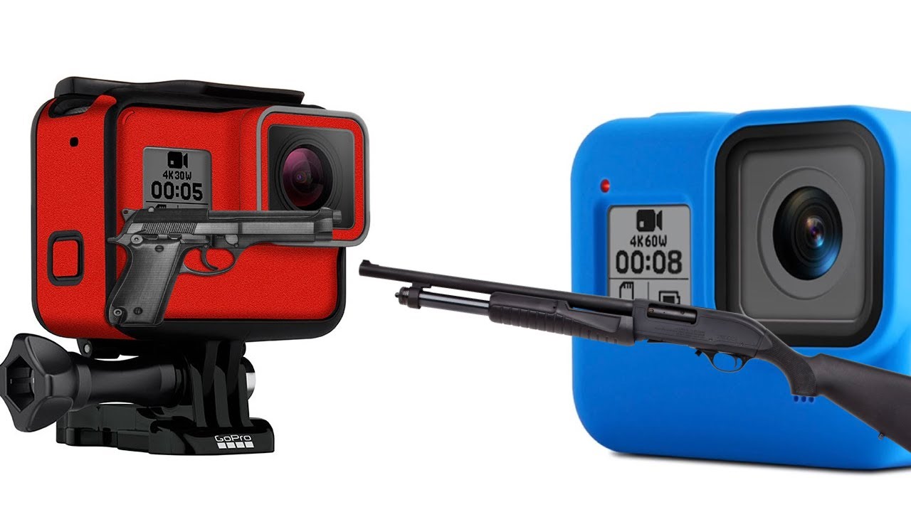 blue gopro kills red gopro in under a minute - YouTube