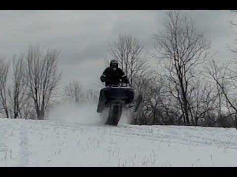Mod sled test, 600 triple, elan, plug check, fun at the farm! - YouTube