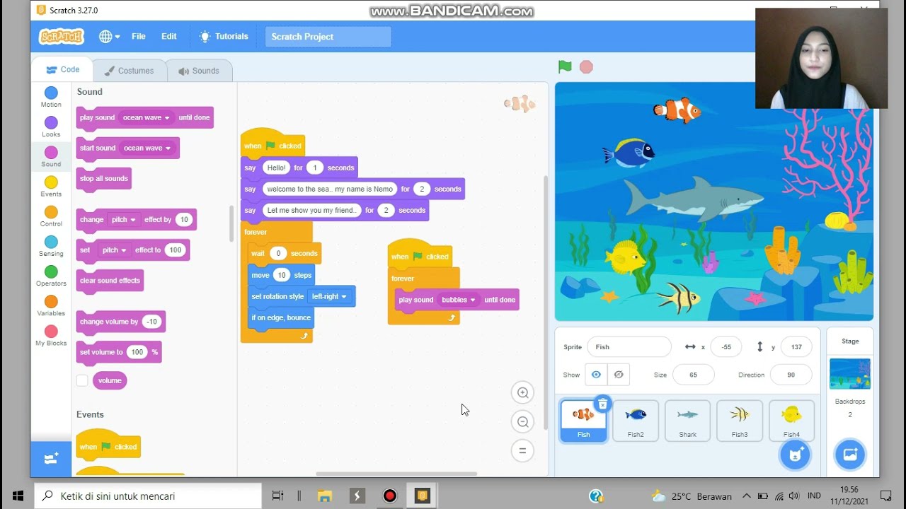 Tutorial Membuat Animasi Dasar Laut di Scratch - YouTube
