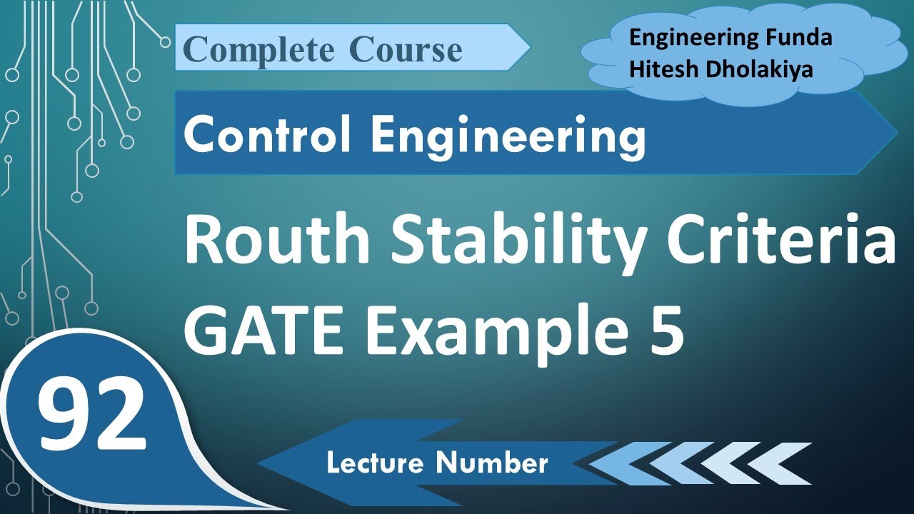 5 Routh Stability Criterion: Steps, Process, and GATE Example in ...