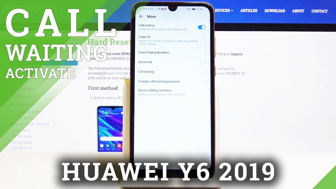 How to Enable Call Waiting in HUAWEI Y6 2019 – Activate Call Waiting ...