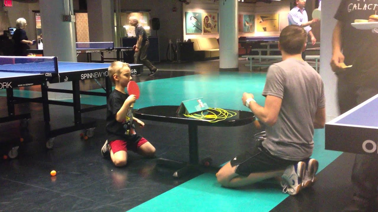 Mieczyslaw Suchy Matt playing with Theo at SPiN New York - YouTube