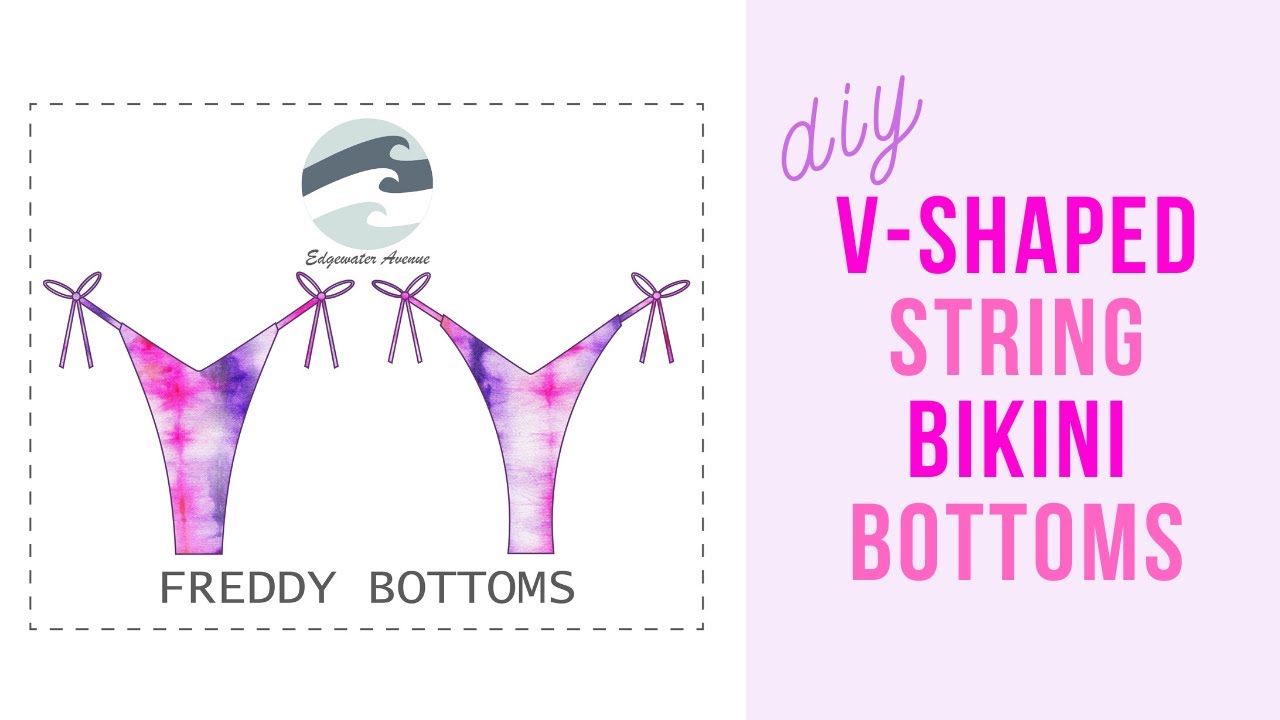 How to Sew Super High Hip, String Tied Reversible Bikini Bottoms ...