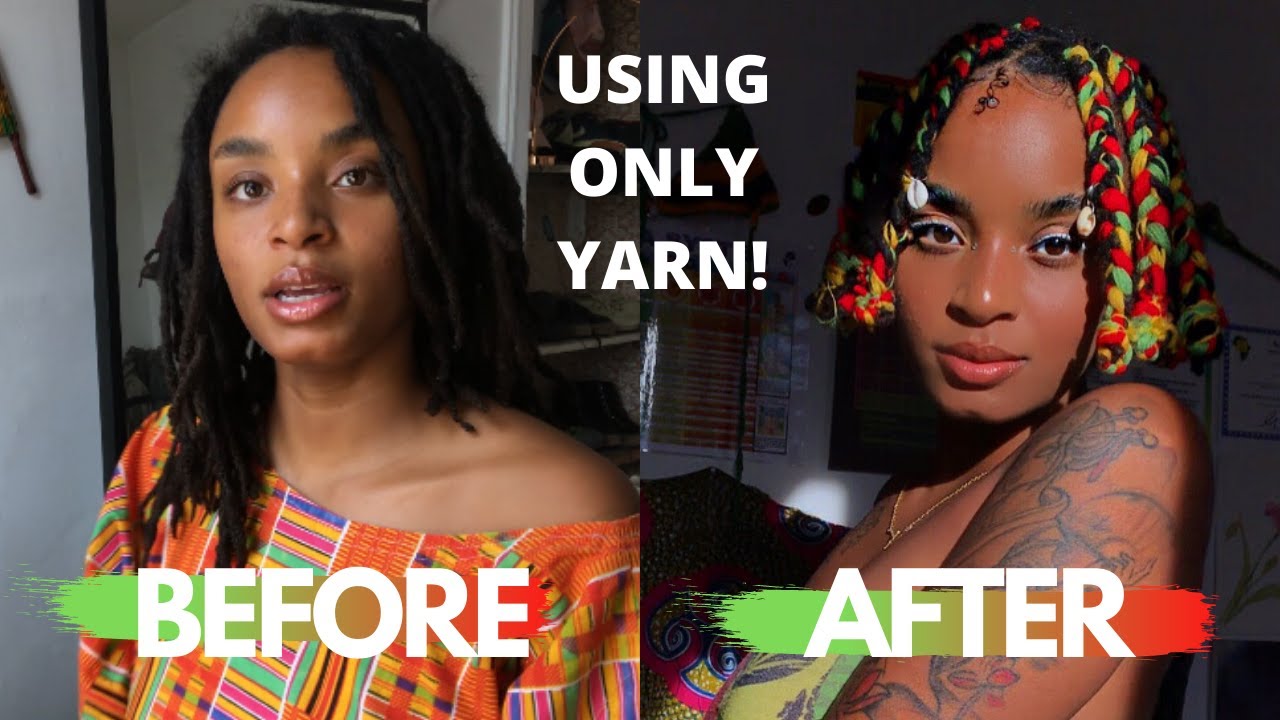 HOW TO: YARN OVER LOCS | RASTA COLOUR YARN LOC BOB TUTORIAL | LOC ...