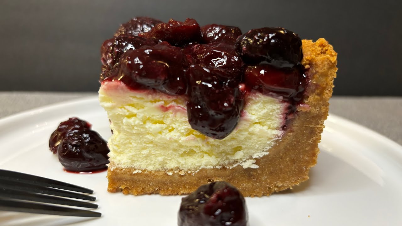New York Cherry-Cheesecake Recipe 😋 - YouTube