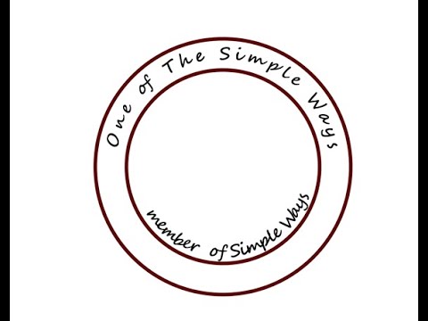 Photoshop :How to write a Text around a Circle& Rotate it? +GIF - YouTube