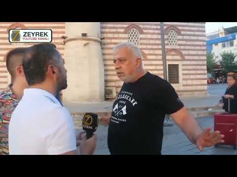 Röportaj yapanlara saldıran dayı-İstanbul üsküdar