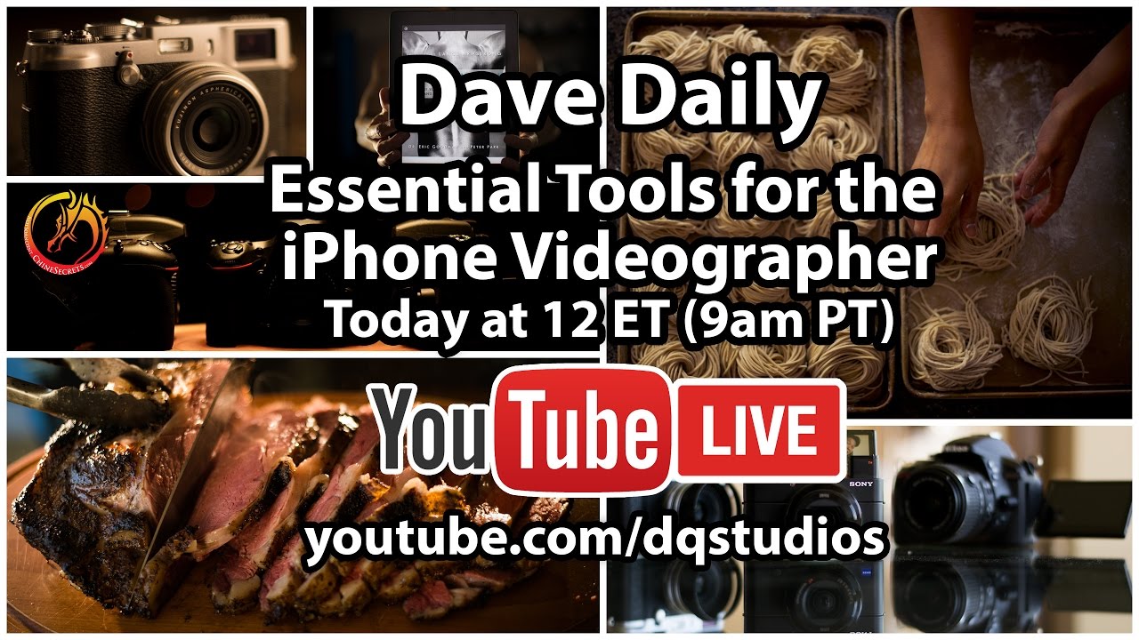 Dave Daily - The Essential iPhone Videographer's toolkit - YouTube
