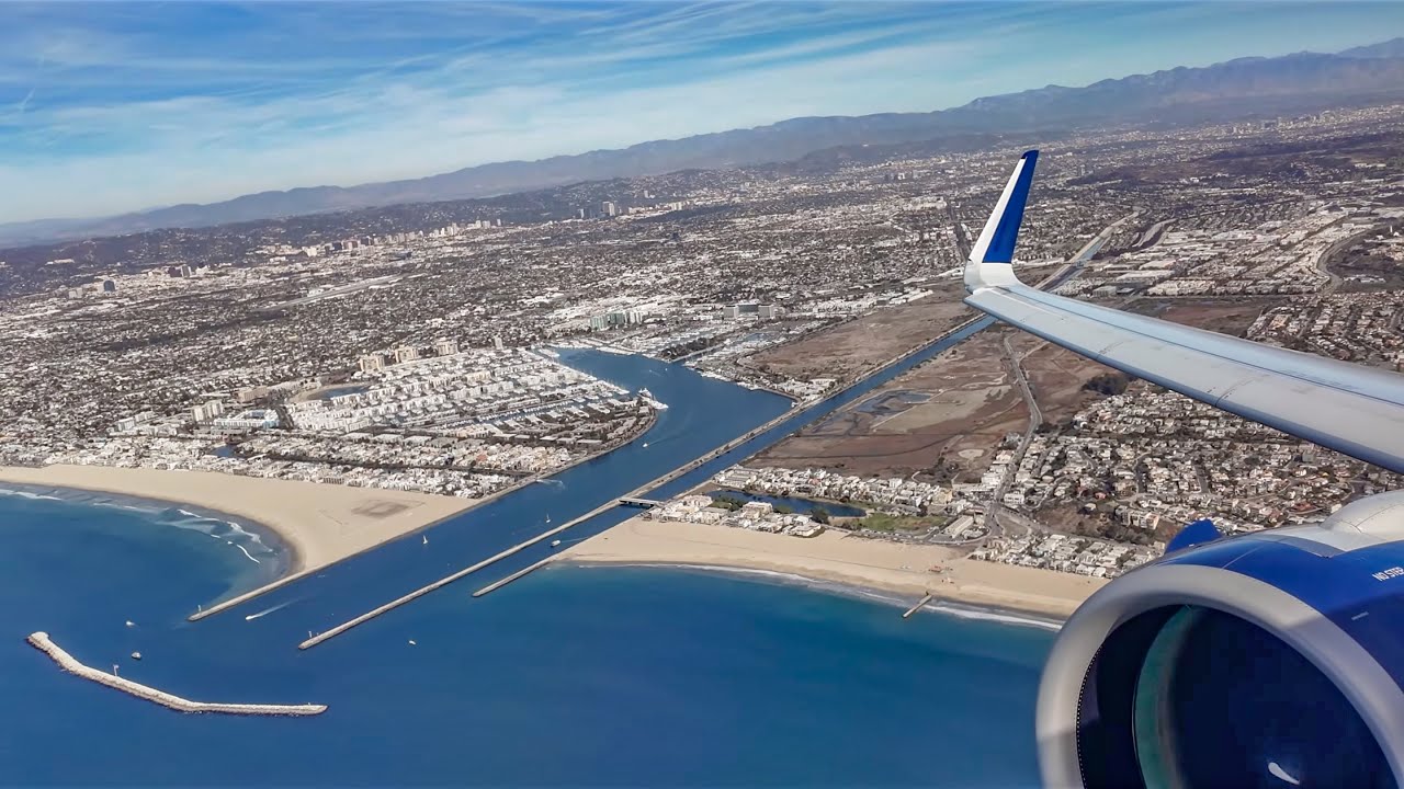 SPEEDING OUT OF LAX ON A DELTA A321NEO! Engine View! Beautiful LA ...