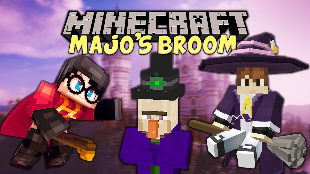 LATAJĄCA MIOTŁA W MINECRAFT! 🧙🔮 - Majo's Broom - Mod - YouTube