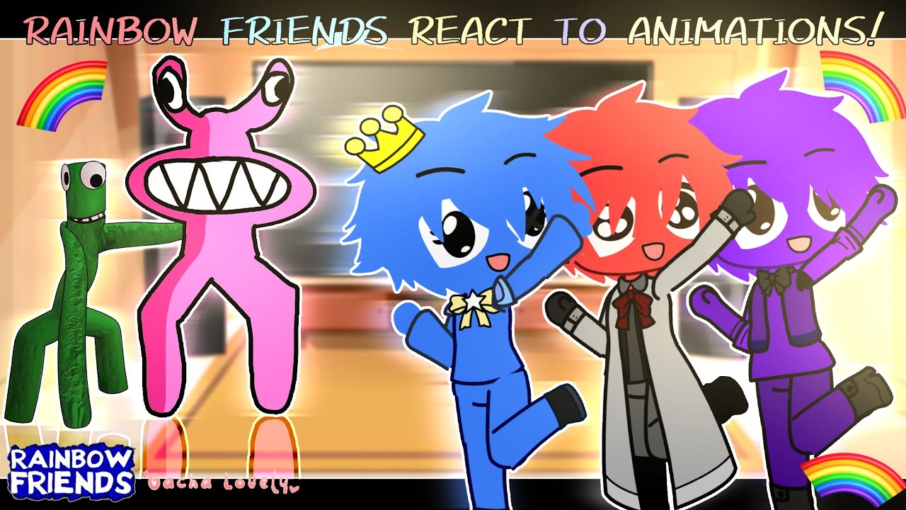 💗 RAINBOW FRIENDS REACTS to Animations! ️ [My Au] 🍄🎄part 76 - YouTube