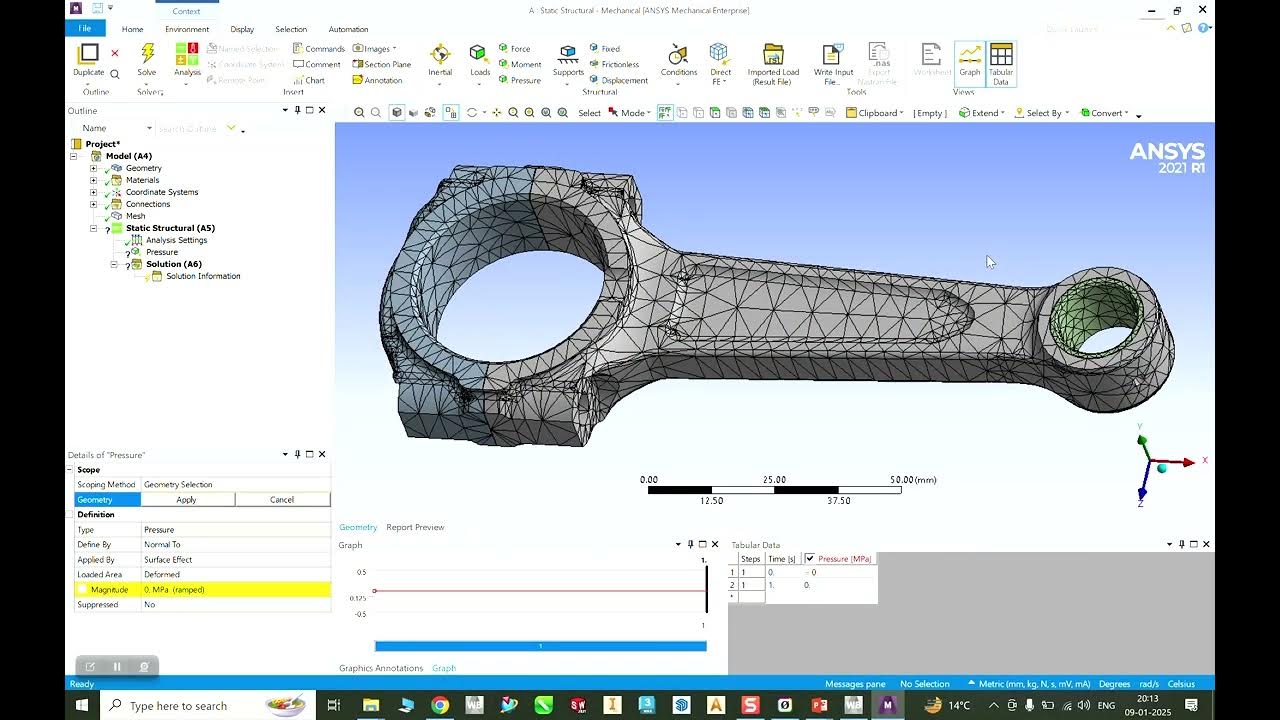 Ansys Buckling Analysis - YouTube