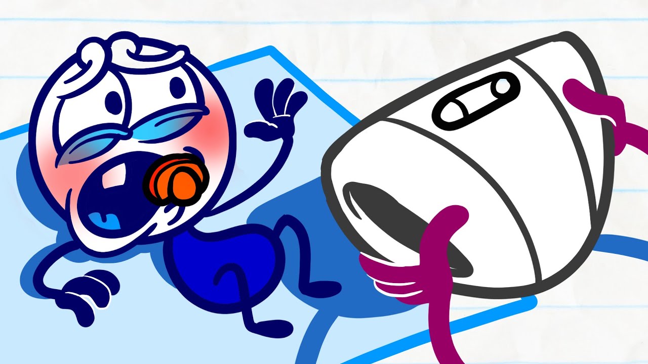 Diaper Another Day | Pencilmation Cartoons! - YouTube