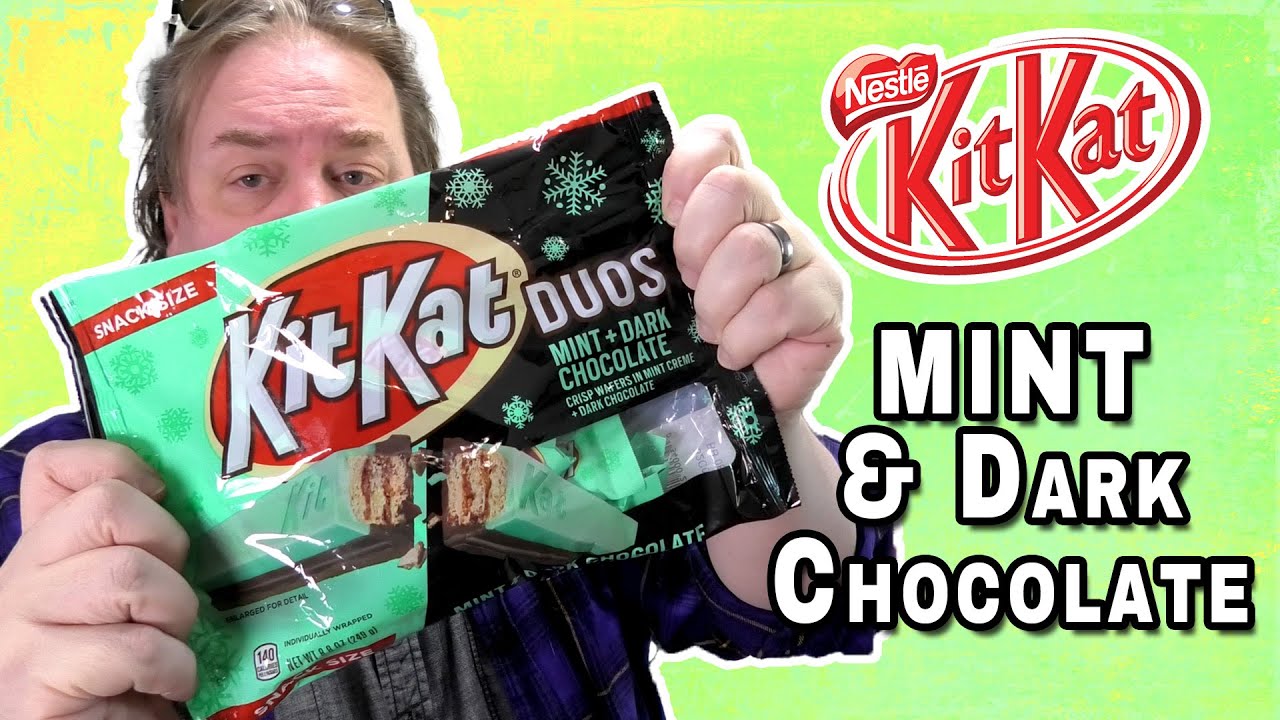 Kit Kat Duos MINT & Dark Chocolate REAL Review! - YouTube