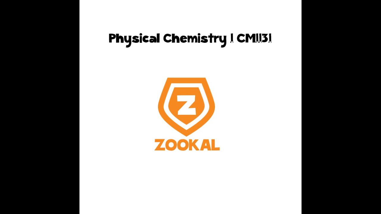 Physical Chemistry 1 CM1131 NUS - YouTube