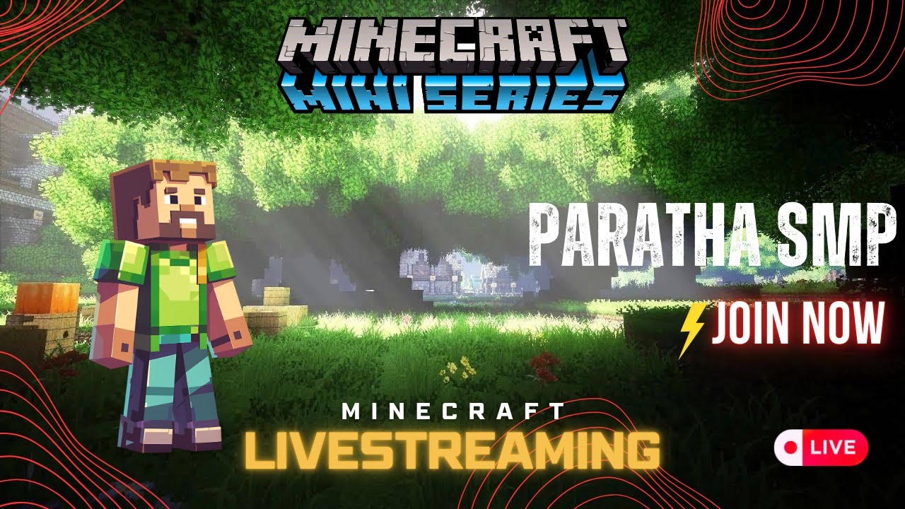 MINECRAFT LIVE | PARATHA SMP 24/7 ONLINE | CRACKED JAVA / BEDROCK ...