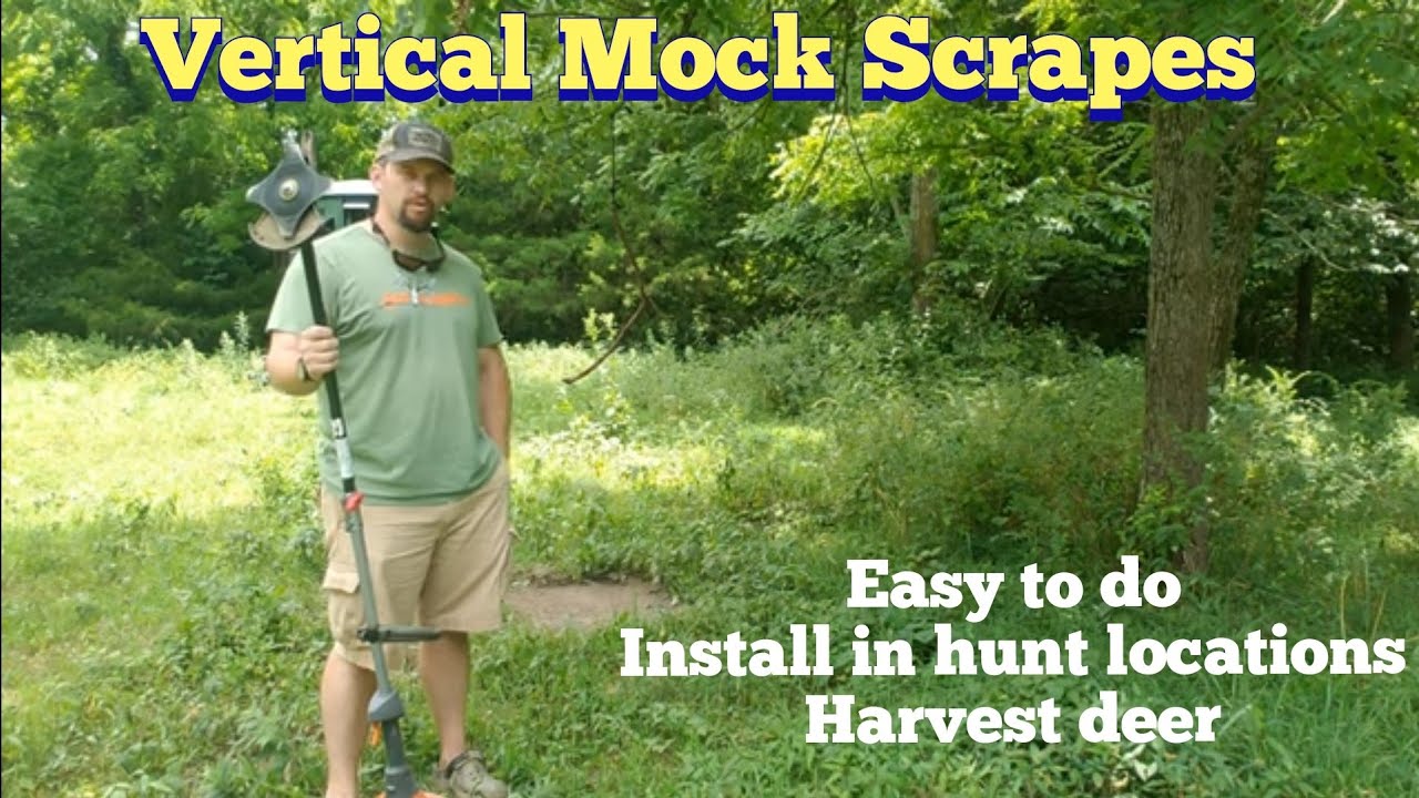 Vertical Mock Scrape | KOAM Outdoors Strategies - YouTube