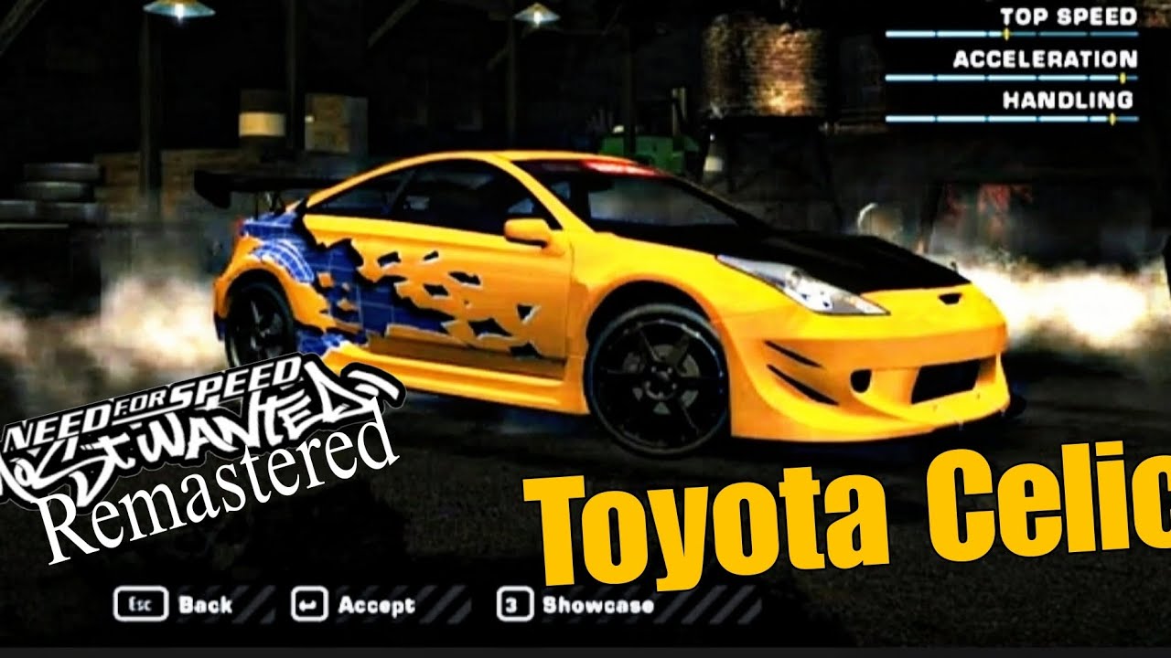 Need for speed most wanted Remastered: Toyota Celica - YouTube
