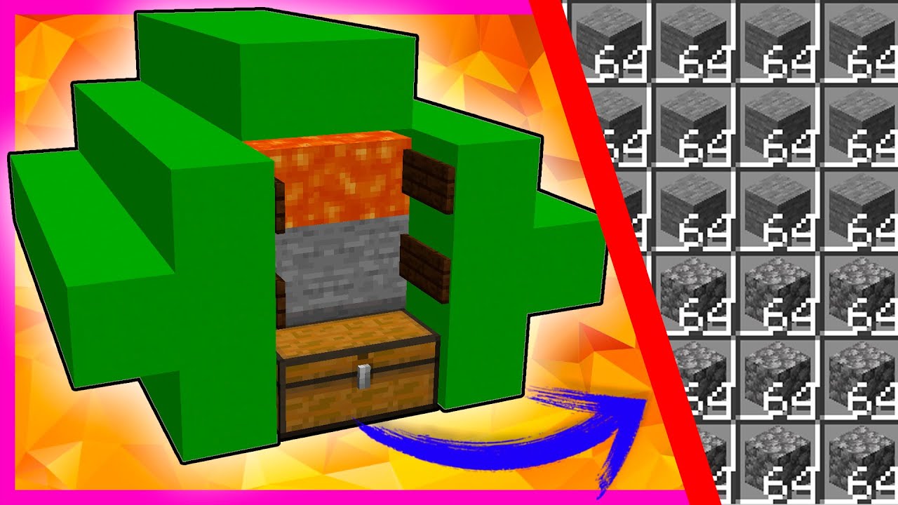 LA MEJOR GRANJA de PIEDRA en MINECRAFT 1.17 👉BEDROCK Y JAVA👈 - YouTube