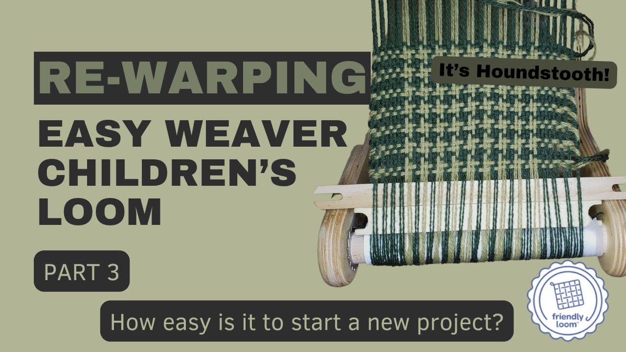 How to Weave Houndstooth with the Easy Weaver Toy Loom - YouTube