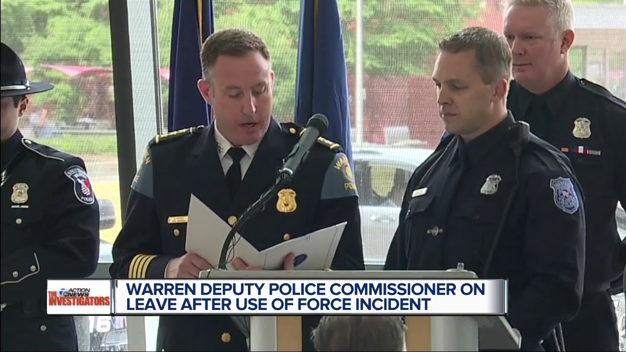Warren Deputy Commissioner on leave after use of force incident - YouTube