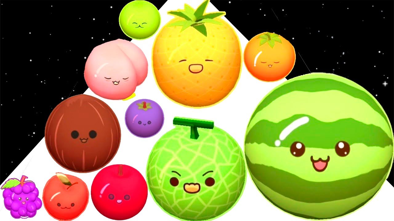 Fruit Merge Run 3D - Level Up Merge Max Level Gameplay - YouTube