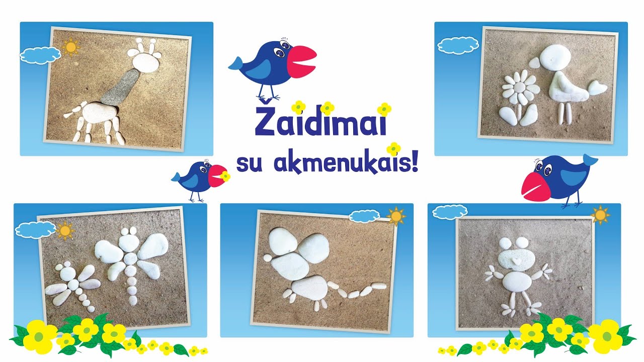 Žaidimai su akmenukais - YouTube