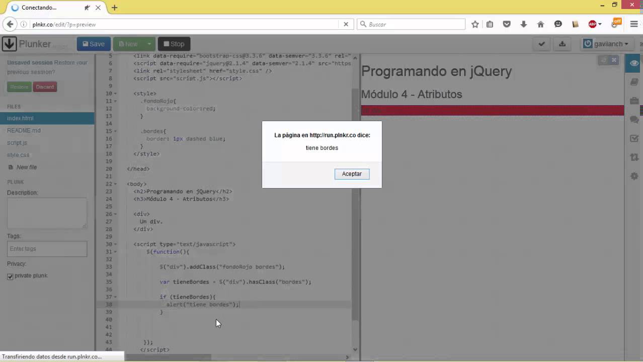 jquery addClass hasClass removeClass | Atributos | Programando en jQuery - YouTube