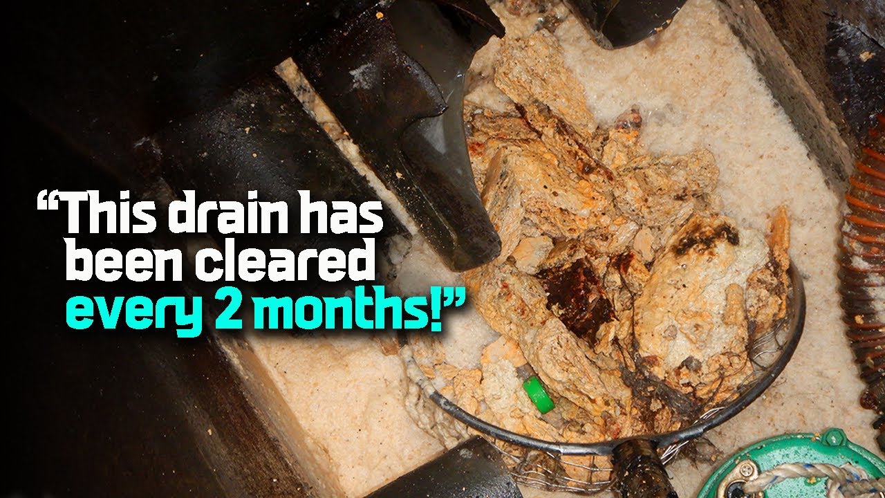 This much grease build-up from a drain that's been cleared every 2 ...
