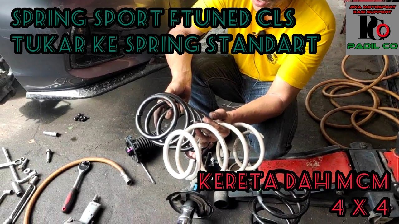 PART 1|CARA TUKAR SPRING SPORT FTUNED CLS KE SPRING STANDART HONDA CITY ...