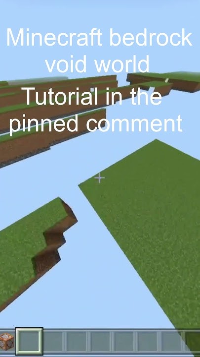 Void world minecraft bedrock - YouTube