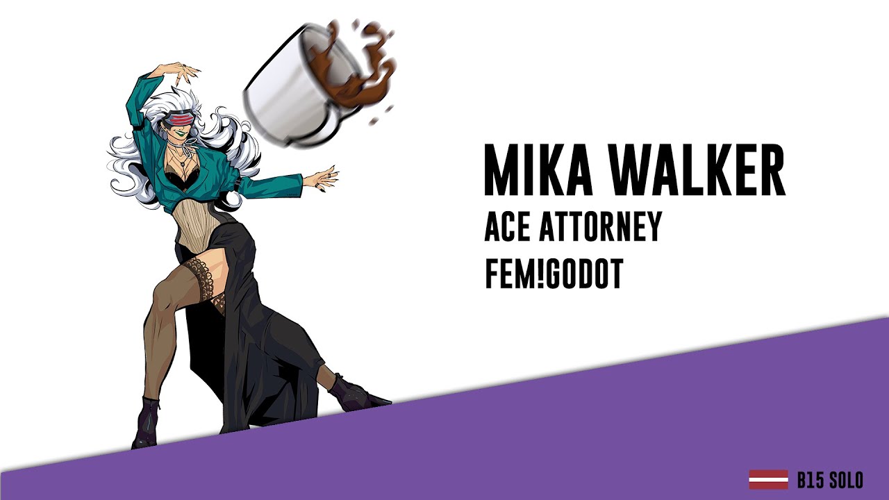 Ace Attorney - Mika Walker as Fem!Godot (Solo Cosplay) [UniCon 2021] - YouTube
