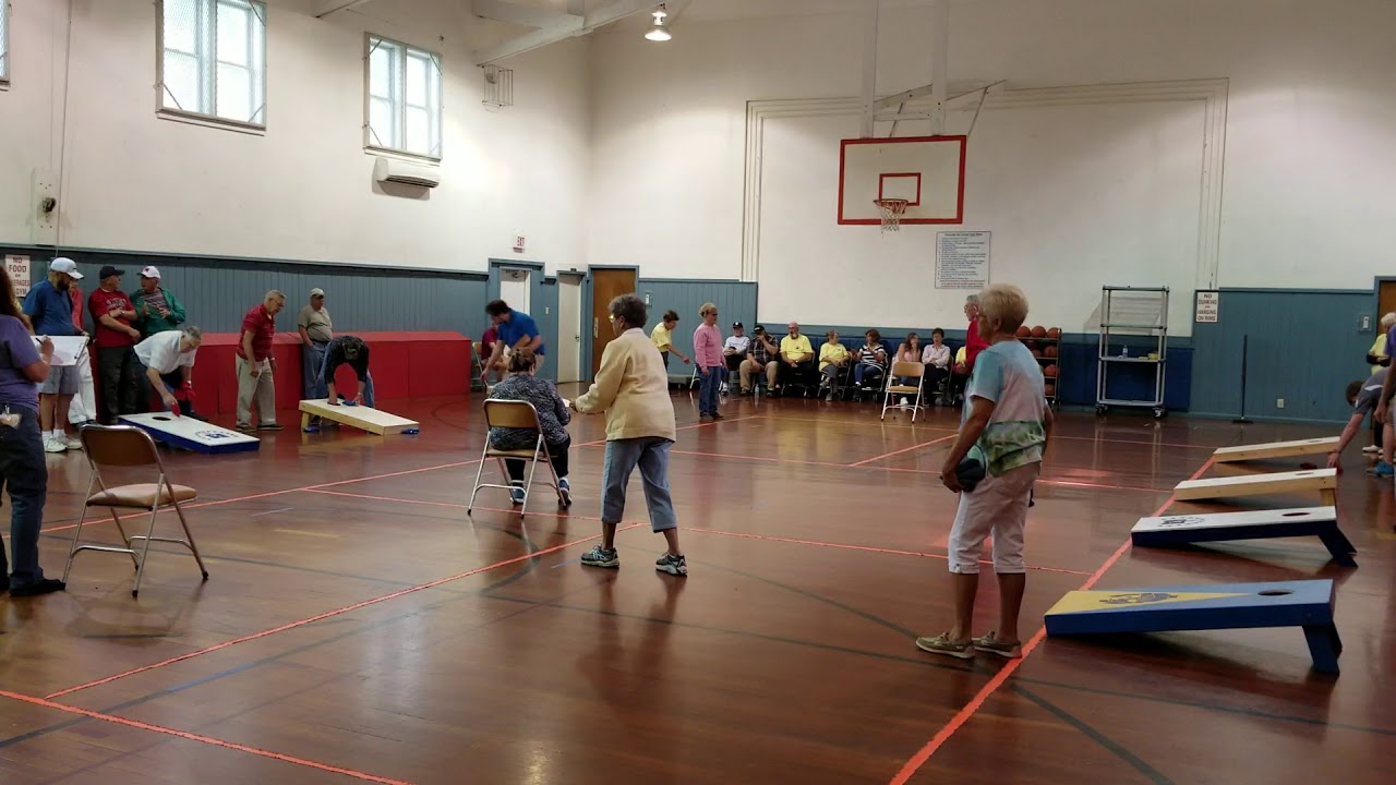 Mercer Co. Senior Games 2018 -cornhole at Greenville Senior Center ...