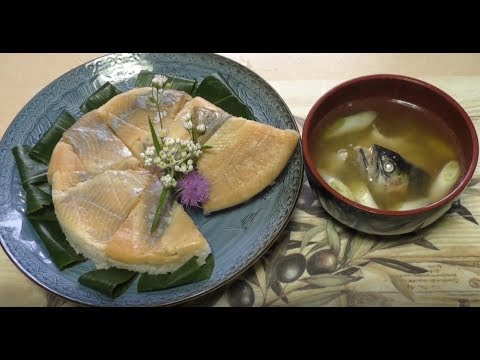 釣ったニジマスでマス寿司Masu-zushi（Trout Pressed Sushi） - YouTube